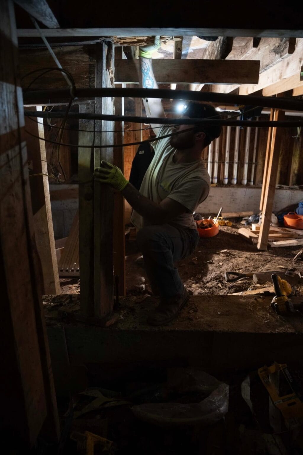 Post and Beam Replacement - Your Crawl Space Guys
